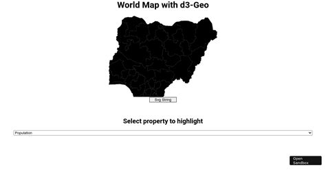 D3 World Maps Examples Codesandbox