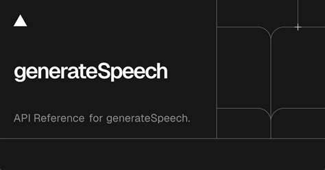 Ai Sdk Core Generatespeech