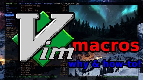 vim macros why and how to youtube