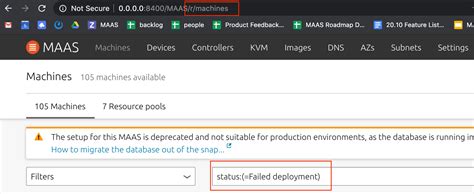 Machine Listing Filters No Longer Reflected In Issue 1028