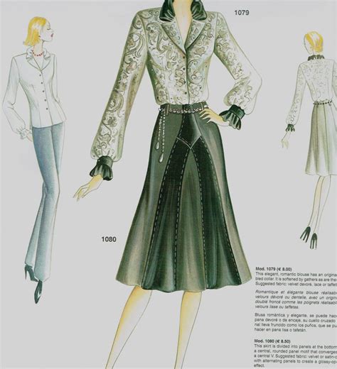 Marfy Blouse 1079 Skirt Pattern Skirt Fashion Dress