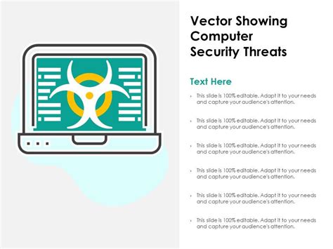 Vector Showing Computer Security Threats Ppt PowerPoint Presentation Ideas Introduction PDF