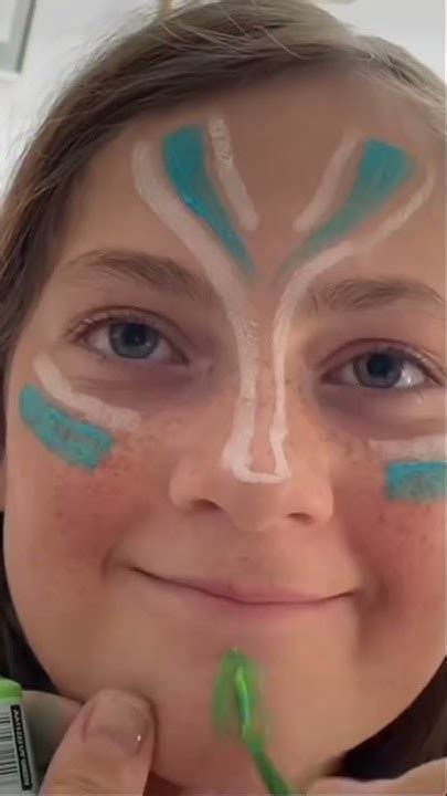 სახეზე ხატვა ნეონის საღებავებით Youtube