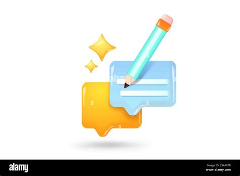 3d Chat Bubbles Communication Web Social Network Media App Button Realistic Vector