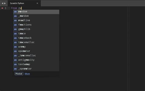 I Would Like To Have Automatic Modulemethod Names Appear For Python