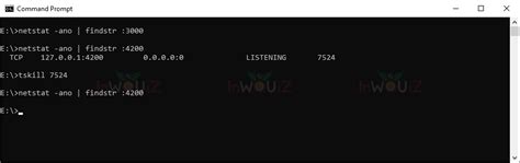 คำสง Kill Process ดวย PORT Number ใน Window ใชคำสงอะไร