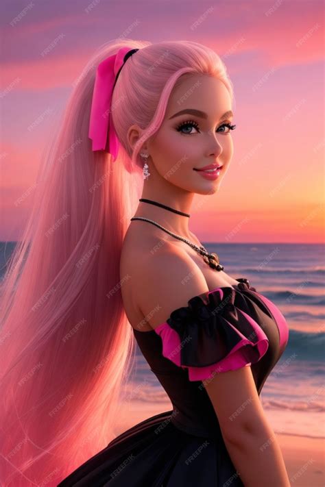 Premium Ai Image Barbie On The Beach Image Illustration