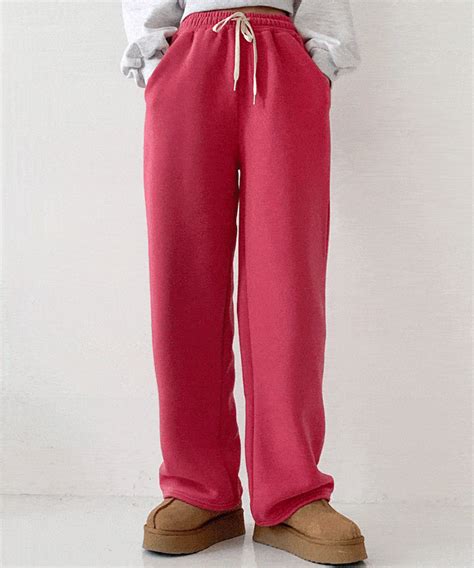 🔥기모안감🔥딱예쁜 핏 기모 에어 와이드팬츠 따뜻한 트레이닝팬츠 허리밴딩 데일리 겨울바지 에이블리