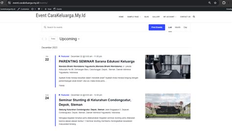 Cara Membuat Event Di Wordpress Dengan Events Calendar