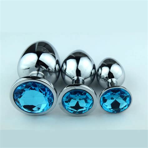 Middle Size Metal Anal Toys Smooth Touch Butt Plug Stainless Steel