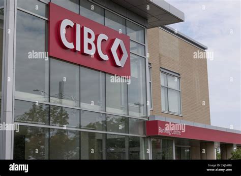 Windsor Ont July 12 2024 Cibc Retail Bank Branch Canadian Imperial Bank Of Commerce Is A