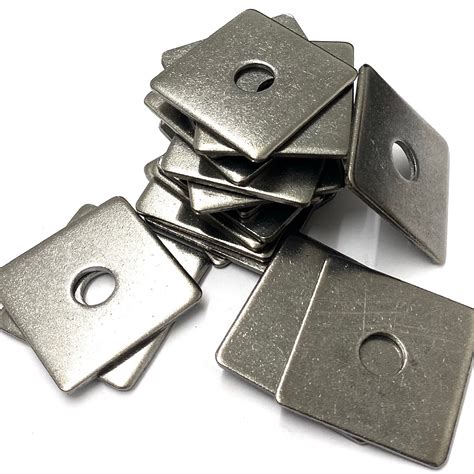 M10 X 50 X 3mm Square Plate Washer Marine Grade Stainless Steel A4