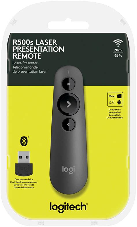Logitech R500s Presenter Bluetooth And Usb Presentation Clicker