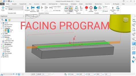 Facing Program 3d Programming Power Mill Youtube