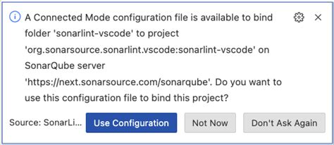 Sonarlint For Vs Code 45 Share Connected Mode Setup Among Contributors Releases Sonar