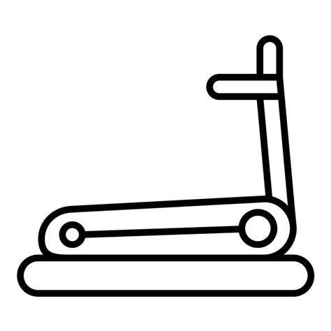 Treadmill Line Icon 14674998 Vector Art At Vecteezy