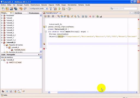 Programacion En Java Tutorial 6 6 4 Joptionpane Lista De Datos Avi Youtube