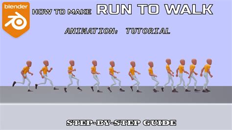 Animating Run To Walk In Blender Step By Step Tutorial Youtube