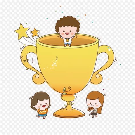 奖杯上的小朋友png图片素材下载图片编号qpeaernm 免抠素材网
