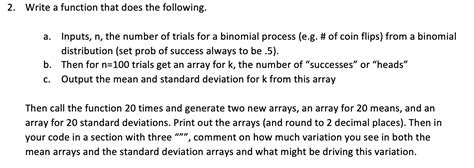 Solved Must Be Written In Python Code To Get Prob Of K