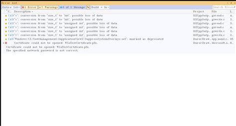Problem With Using The Wfa Certificate Provided By Unityor Not