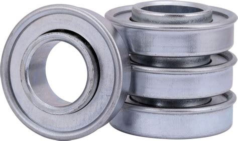 Xike 4 Pcs Id 58 X Od 1 38 Flanged Ball Bearings