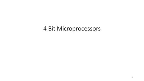 History Of Intel Microprocessors Pptx