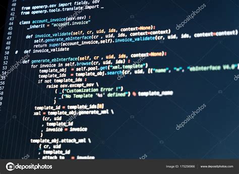 Software Developer Programming Code Abstract Backgroung Stock Photo Filistimlyanin 175256966