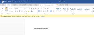 How To Change MS Office Document Format To OpenDocument In OneDrive I Have A PC