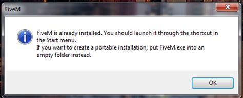 Won T Let Me Reinstall The FiveM App Says There Is Already A Shortcut FiveM Client Support