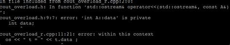 C Friend Ostream Cant Access Private Member Stack Overflow
