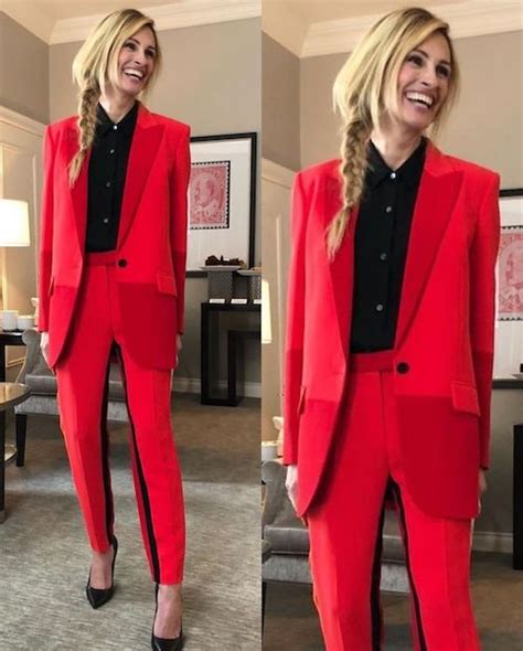 قرمز گرم‌ترین رنگ است اگر این ۱۷ زن مشهور کت و شلوارهای قرمز بپوشند