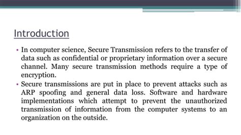 presentation secure transmission part 1 pptx