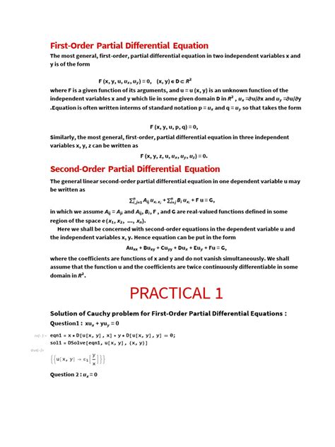 Pde Practical 1 Merged Pdf Partial Differential Equation Thermal Conduction
