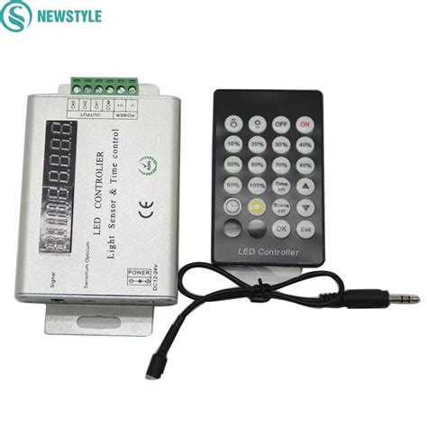 24 KEYS 3 Channel 12V 24V Intelligent Light Sensor And Time Programmable Led Controller For