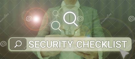 Conceptual Caption Security Checklistprotection Of Data And System