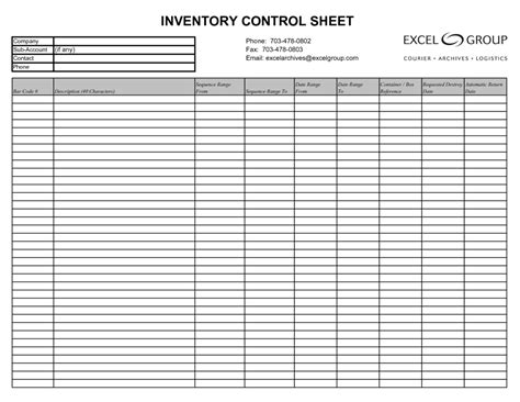 Stock Control Spreadsheet Template Free Within Product Inventory Spreadsheet Sample Worksheets