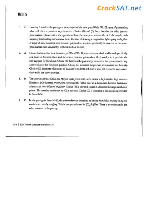 Sat Practice Test Answers 5 Sat Practice Test 5 Video Explan