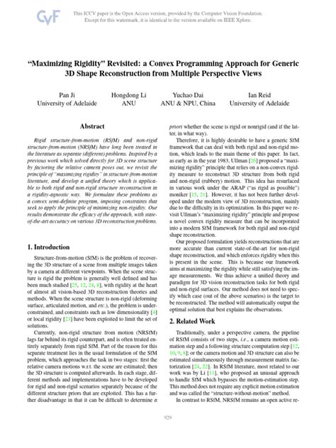Ji Maximizing Rigidity Revisited Iccv 2017 Paper Pdf Mathematical Optimization Euclidean Space