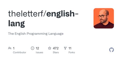 Github Theletterfenglish Lang The English Programming Language