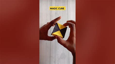 Magic Cube Origami Tutorial Folding How To Make Cube Craft Art Youtube