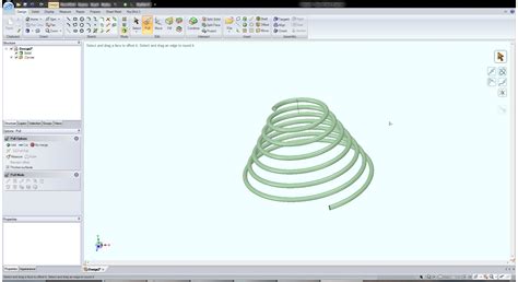 Spaceclaim Basic Tutorial Taper Spring Grabcad Tutorials