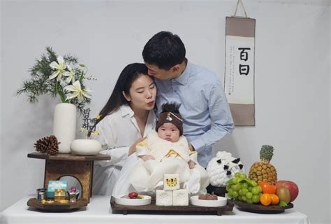 내돈내산 100일잔치 집에서 하는 셀프 백일상 가히스튜디오 인천 백일떡 소담한떡 백일상과일 본푸룻티 네이버 블로그