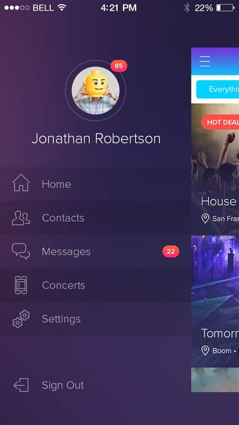 30 Best Images About Sidebar On Pinterest App Design User Interface Design And Ios 7