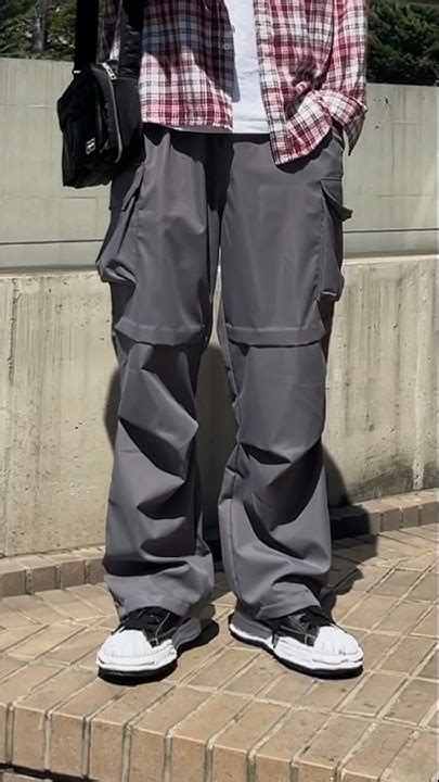 남자 코디 사계절용 와이드핏 카고 나일론 팬츠 추천 남성 미니멀 캐주얼 쇼핑몰 큐쓰 Youtube