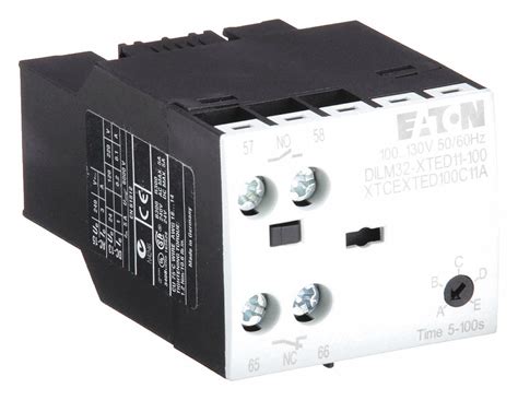Eaton Off Delay 5 Sec 100 Sec Iec Timer Module 4tzj1 Xtcexted100c11a Grainger
