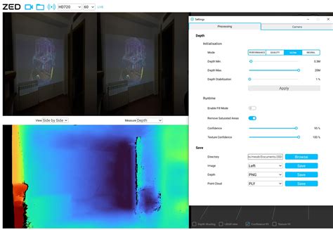 zed depth viewer black stripe stereolabs forums