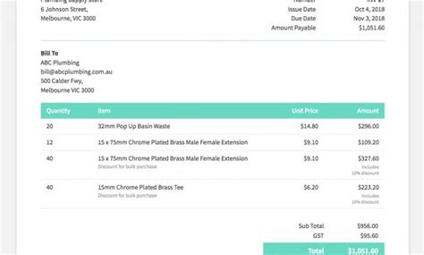 Simple Invoices Throughout Sample Tax Invoice Template Australia Various Templates Ideas