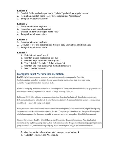 Modul Praktek Word Vii Pdf