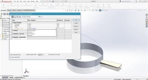 SOLIDWORKS Patterns Equations Part 2